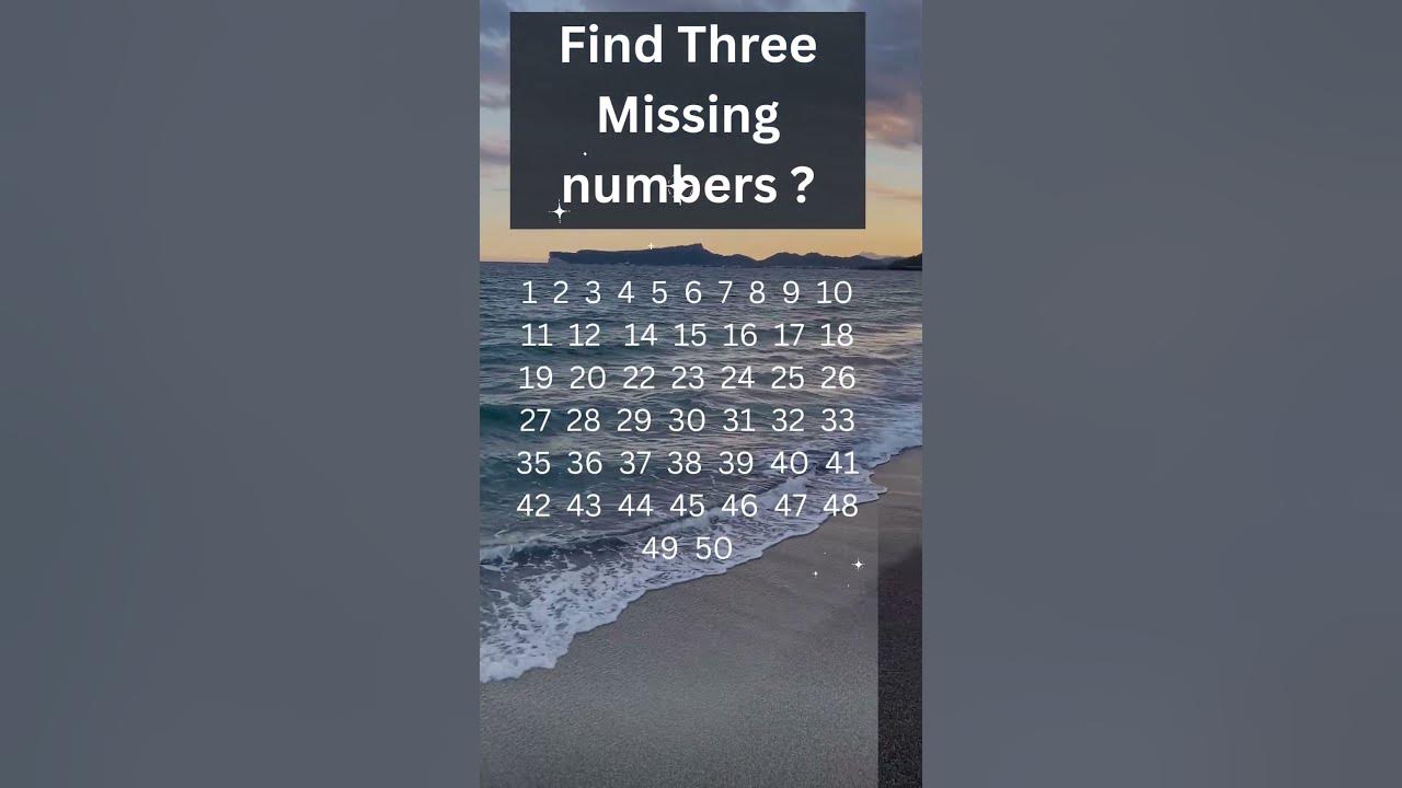 Find Three Missing numbers | Decode The Puzzle – Brain Teasers, Logic Riddles & Math Challenges ...
