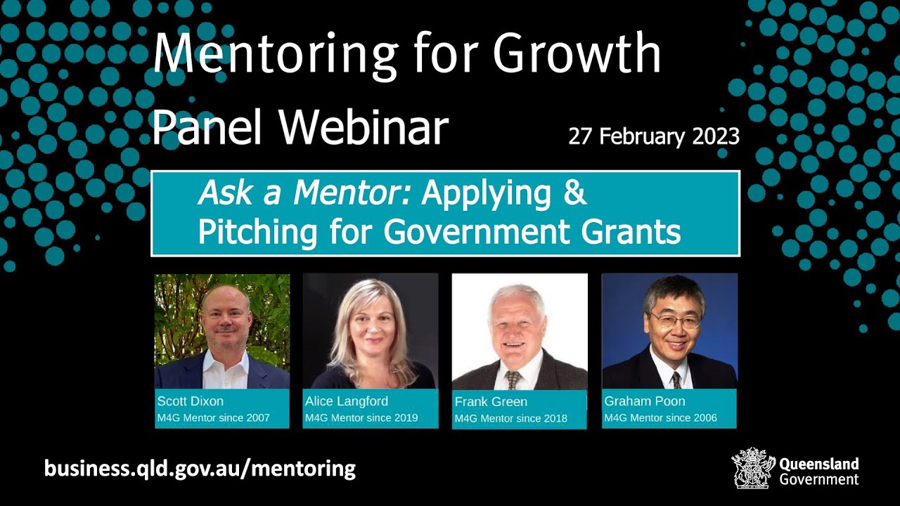 Mentoring for Growth - Ask A Mentor: Applying & Pitching for Government ...