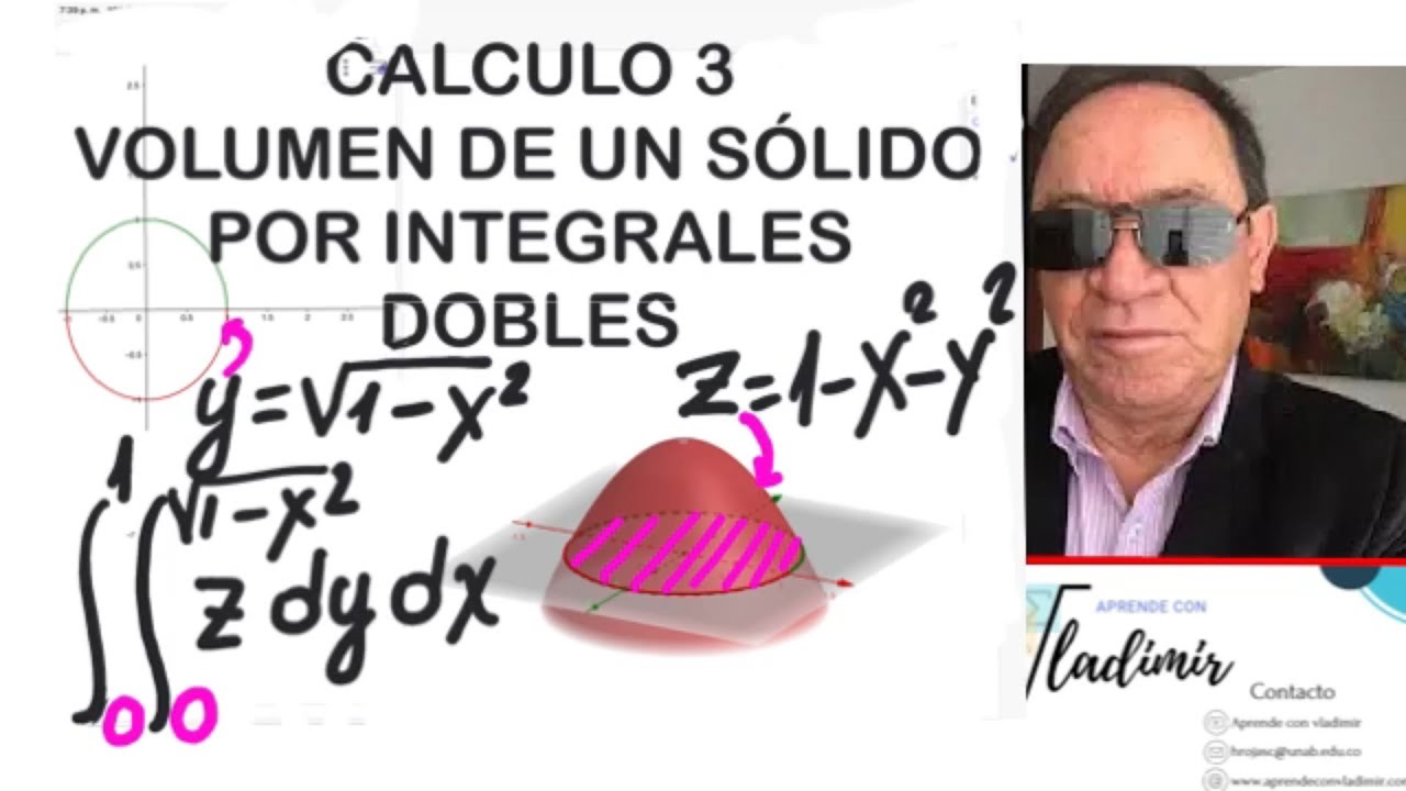 VOLUMEN CON INTEGRALES DOBLES.EJ 15 - YouTube