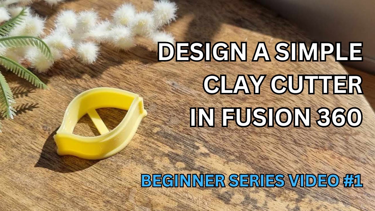 How to design a simple polymer clay cutter in fusion 360 for 3D ...