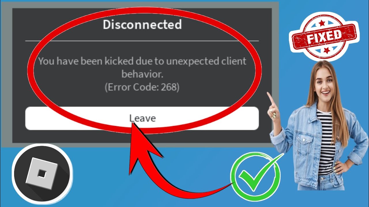 ROBLOX Kicked Due To Unexpected Client Behavior 268 오류를 수정하는 방법 - YouTube