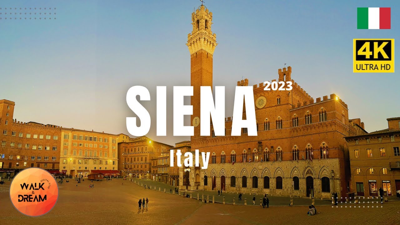 [Siena 2023] 4K Walking Tour| Italy| Siena at sunset - YouTube