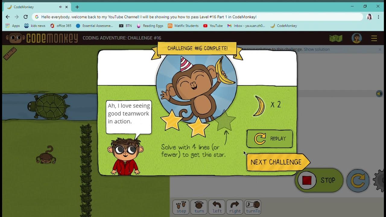 How to pass CODING ADVENTURE: CHALLENGE #16 - By Mia - YouTube