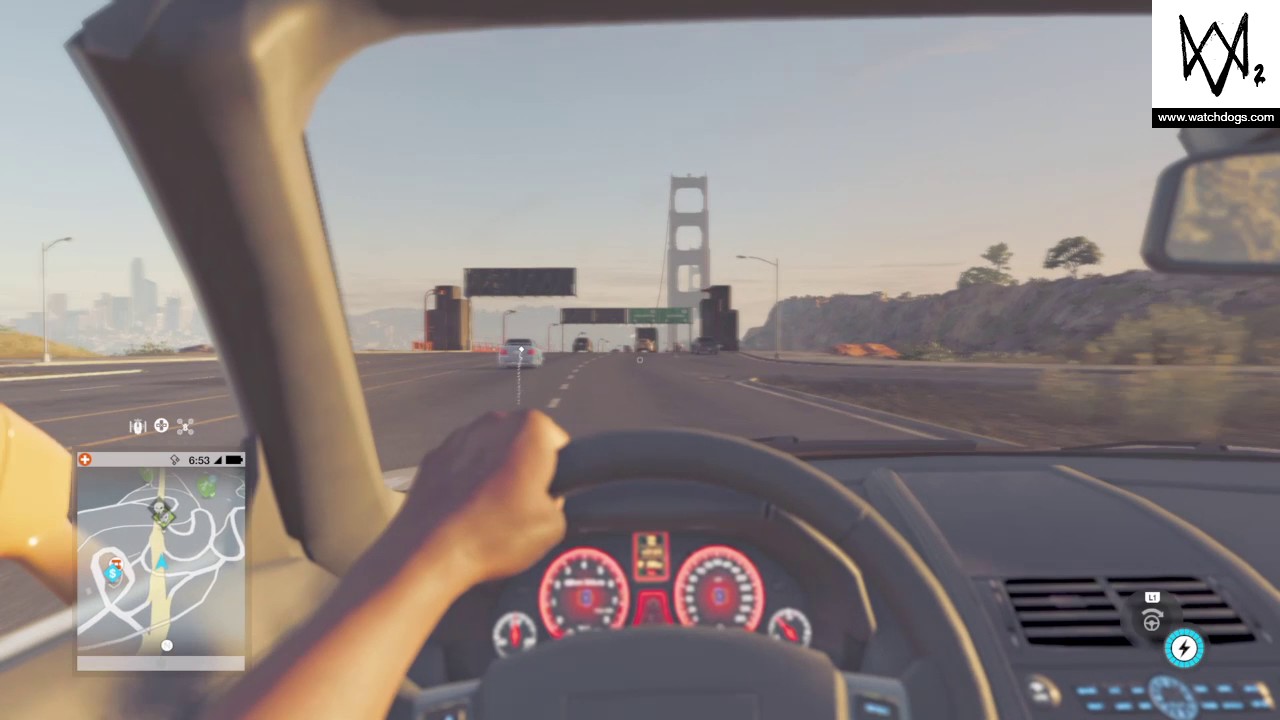 Crossing the golden gate bridge (watch dogs 2 ) - YouTube