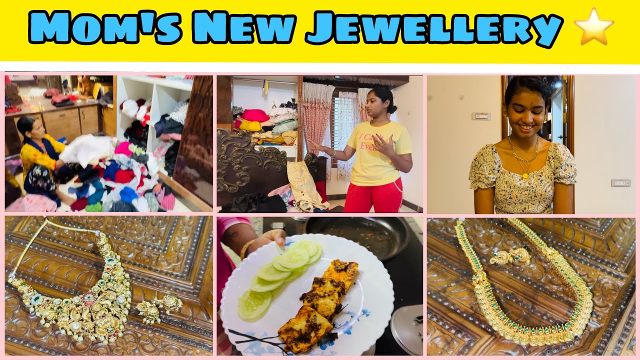 Mom’s New Jewellery Set⭐️||Cleaning My Messy Room😆||SPURTHI VLOGS ...