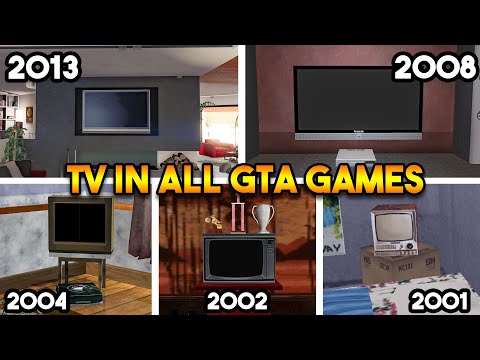 TV IN EVERY GTA GAME (EVOLUTION OF TELEVISION IN ALL GTA GAMES)