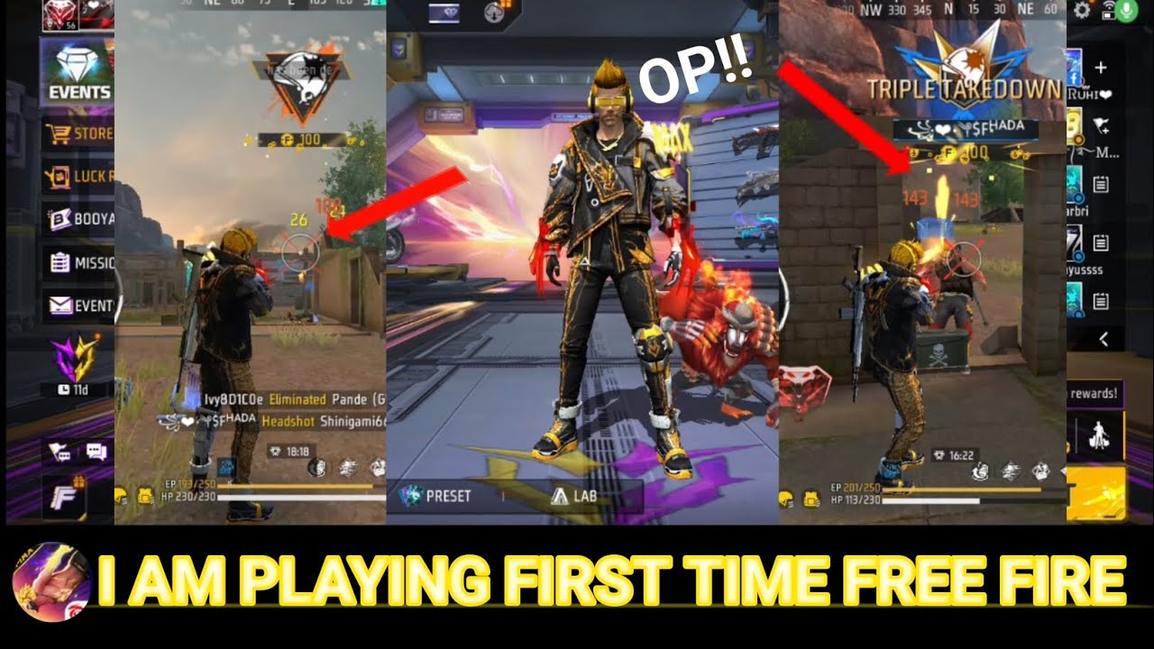 I Am Playing First Time Free Fire 🤗 [Shubham gaming] #freefire - YouTube