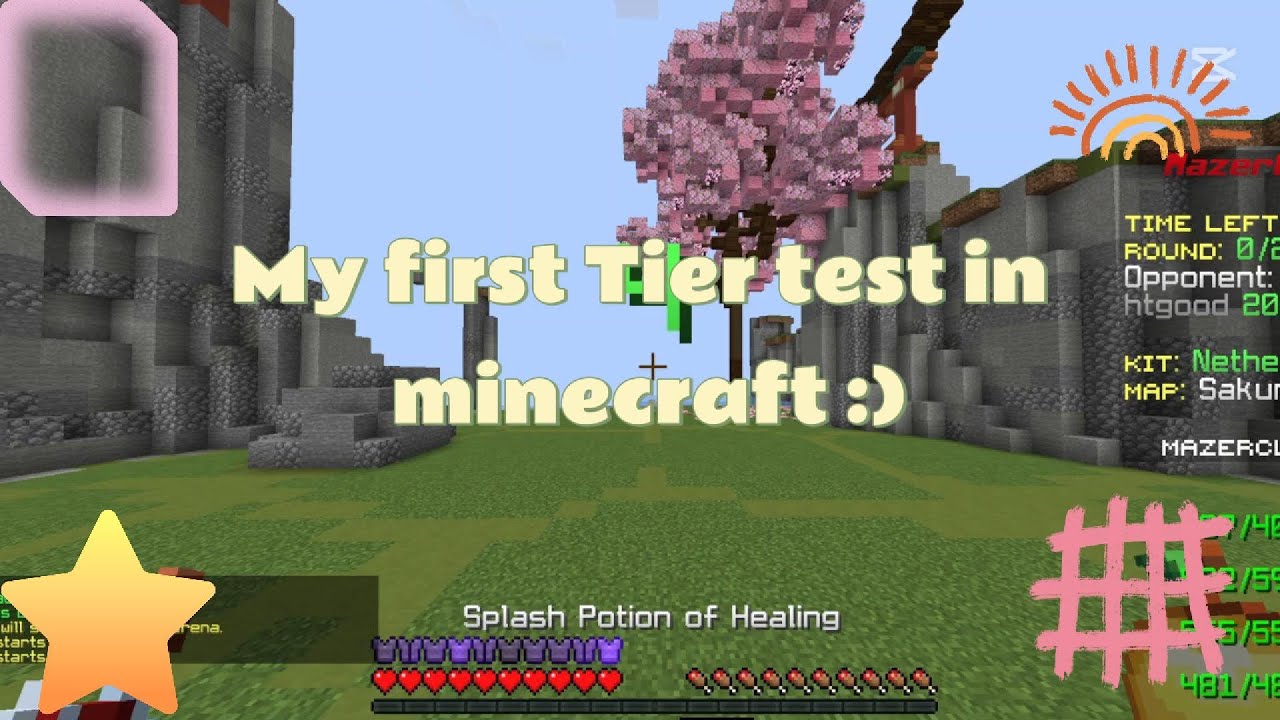Lần đầu tiên tôi pvp minecraft Tier test :) - YouTube