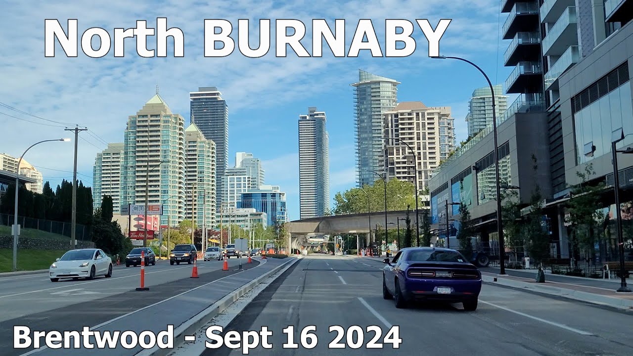 North BURNABY BC | Brentwood & Willingdon Heights | City Drive 4k60fps ...