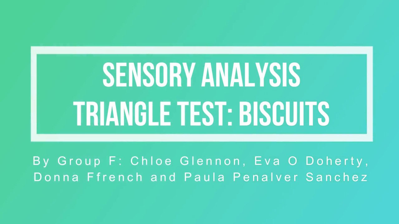 TRIANGLE TEST: BISCUITS (Experiment 8) - YouTube
