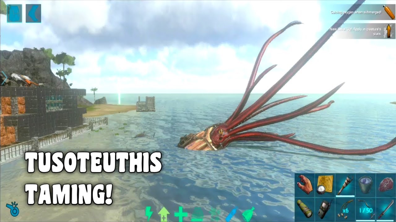 Ark Mobile Taming Tusoteuthis (The Giant Squid) | Ark Mobile ...
