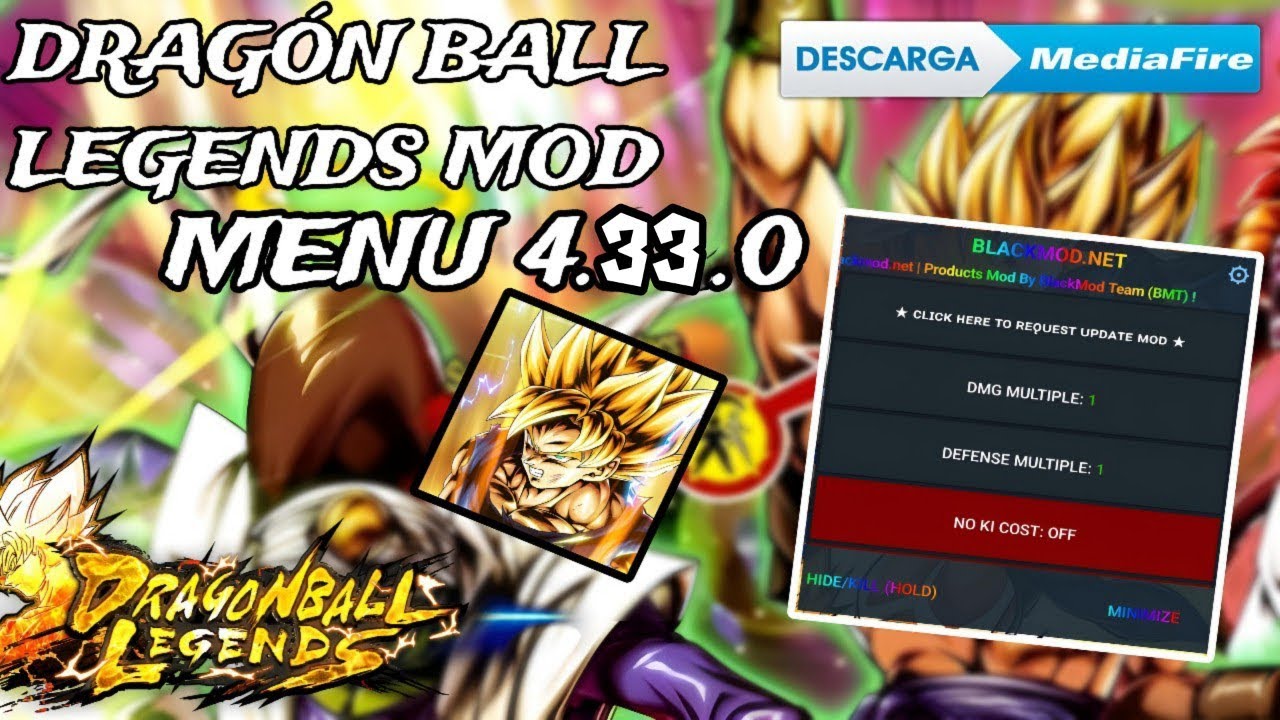 🔥DESCARGA DRAGÓN BALL LEGENDS MOD MENU ÚLTIMA VERSIÓN 4.33.0🔥MOD MENÚ ...