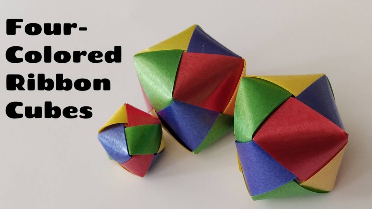 How to Make Plastic Ribbon Cubes | Arts and Craft DIY - YouTube