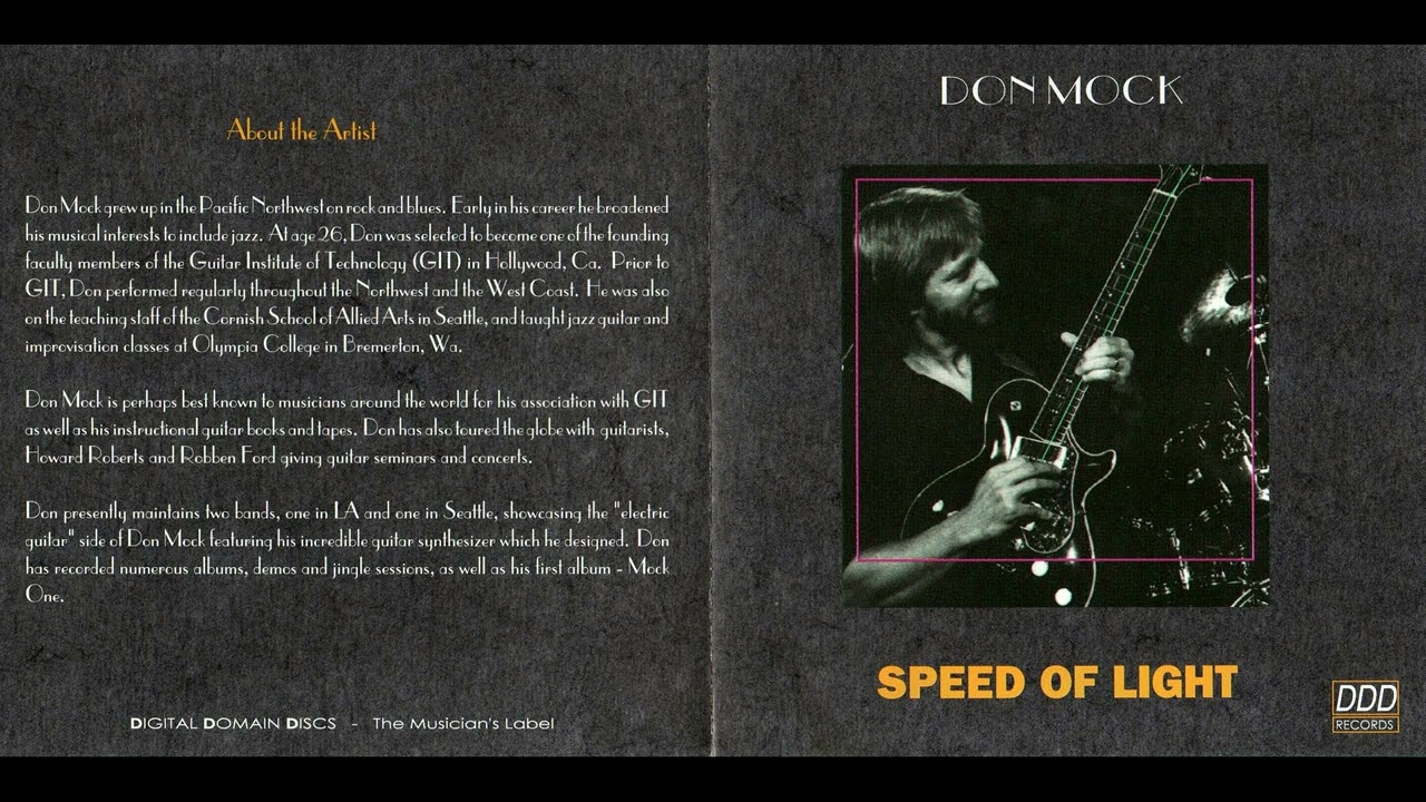 Don Mock – Speed Of Light (1993) - YouTube