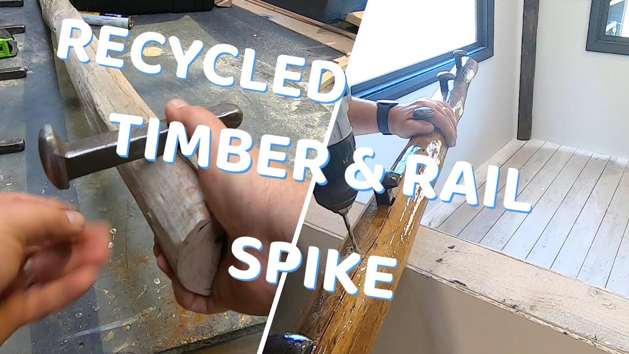 Recycling 80yr old timber and old railway dog spikes to make a coat ...