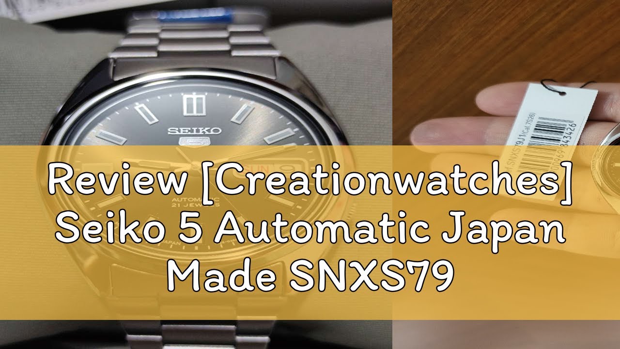 Review [Creationwatches] Seiko 5 Automatic Japan Made SNXS79 SNXS79J1 ...