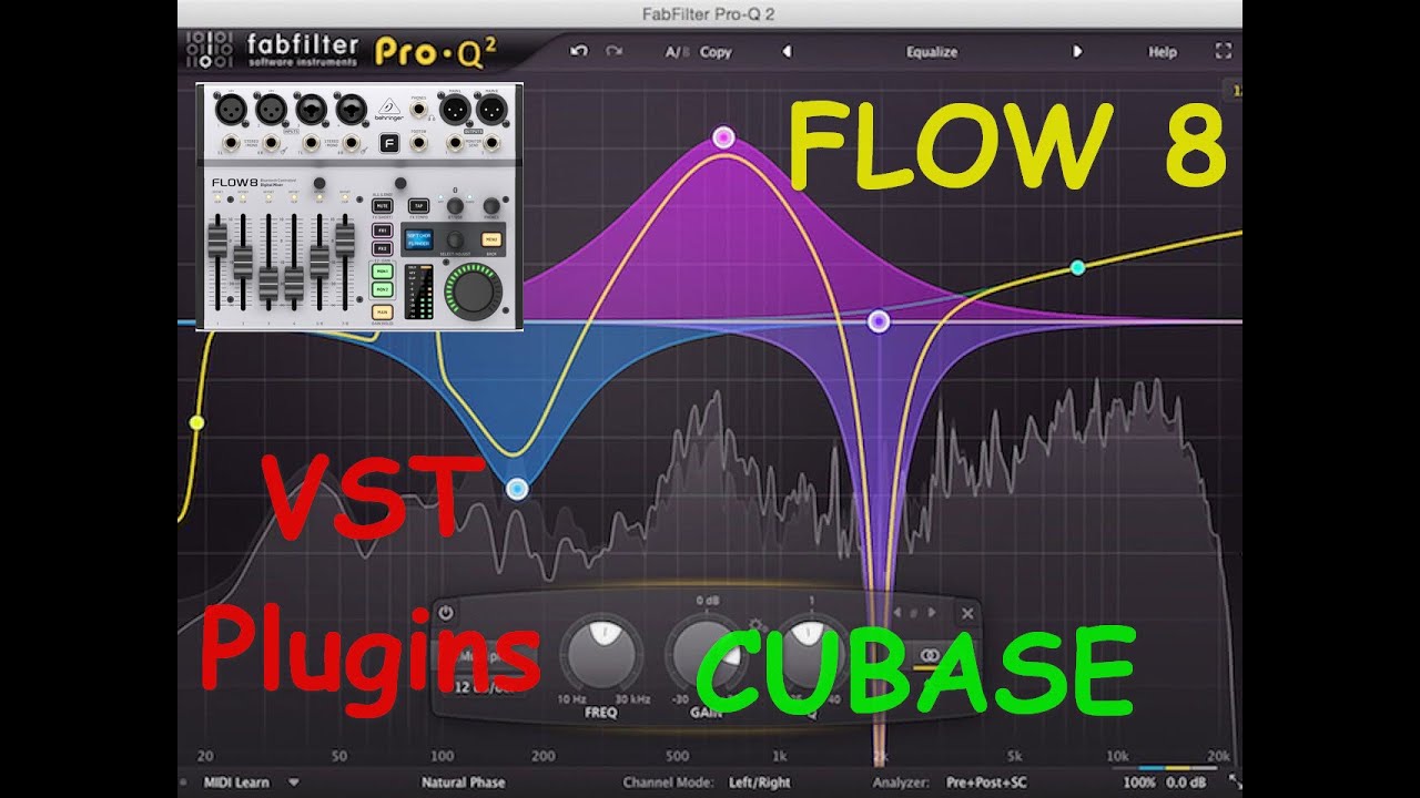 Behringer Flow 8 + VST Plugins CUBASE 12 настройка с нуля. - YouTube