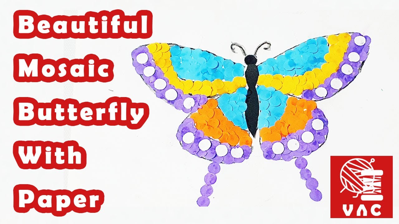 Beautiful Mosaic Butterfly With Paper - Hand Craft Tricks - Do-It ...