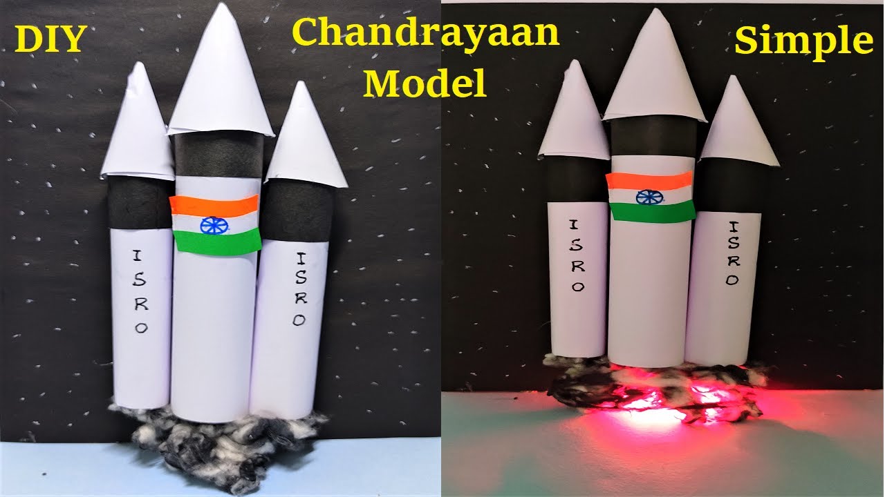 chandrayaana 3 working model school science exhibition - diy using ...