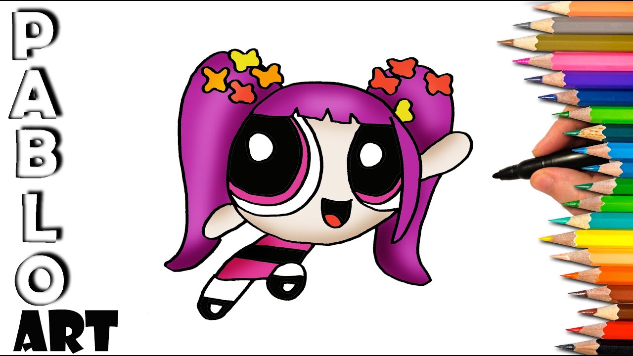 How to draw NewJeans Hanni from PowerPuff Girl | Learn to Draw step by ...