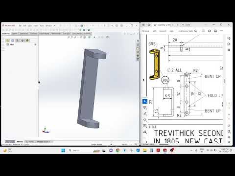 Solidworks Tutorial/Fire Box Door Hinge Plate/Part 206#3dmodeling - YouTube