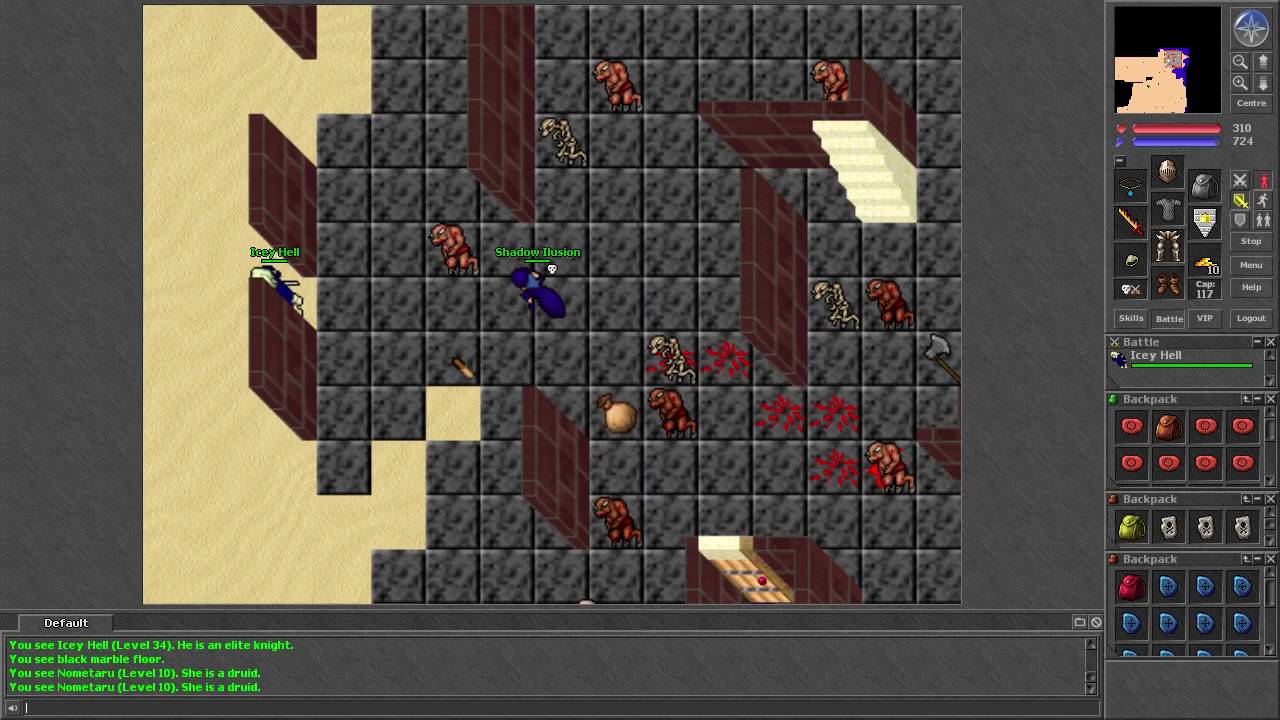 Tibia [7.3] Level 33 sorc PKs until ban - YouTube