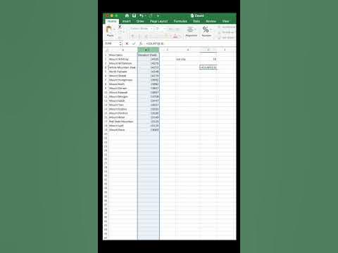 Excel Tutorial: How to use the Count Function #shorts - YouTube