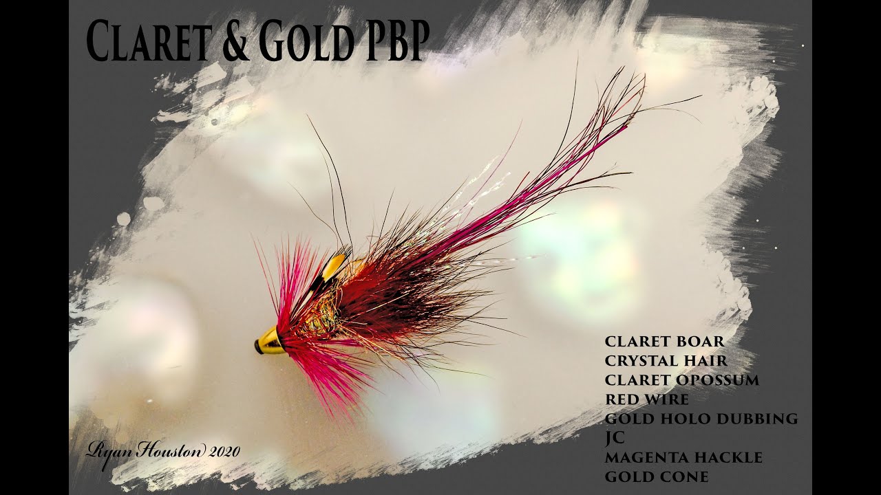 TYING THE CLARET AND GOLD POT BELLIED PIG SALMON FLY WITH RYAN HOUSTON ...