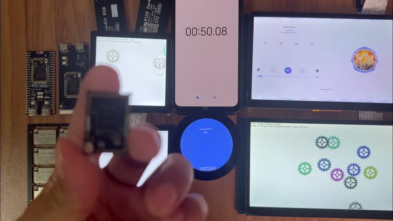 Running LVGL Effect on AllWinner R128 Chip - YouTube