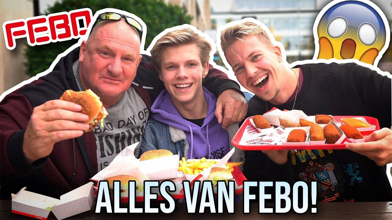 ALLES BESTELLEN EN OPETEN UIT DE FEBO! | FOOD CHALLENGE | EPIC CHEATDAY ...