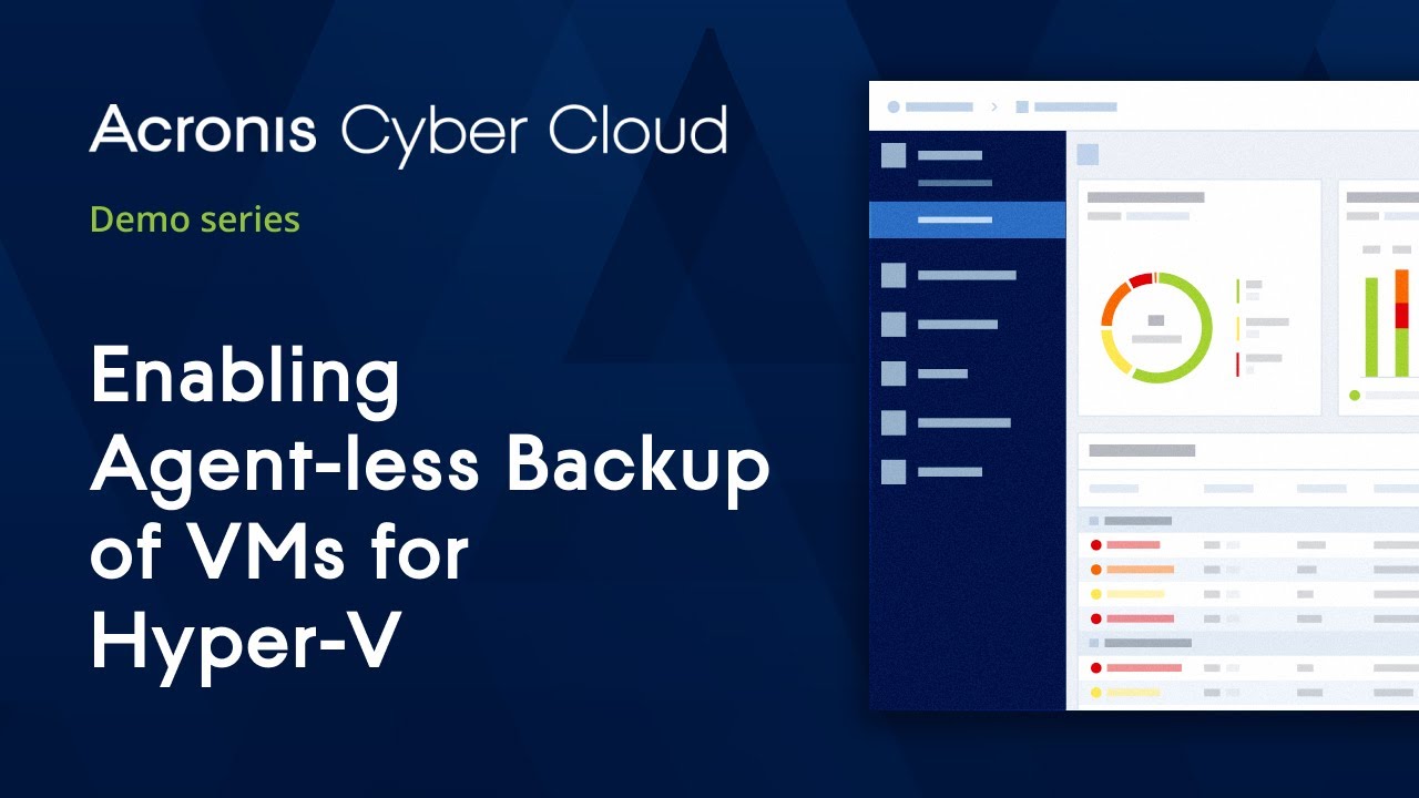 Enabling Agent-less Hyper-V Backup | Acronis Cyber Backup Cloud | Acronis Cyber Cloud Demo ...