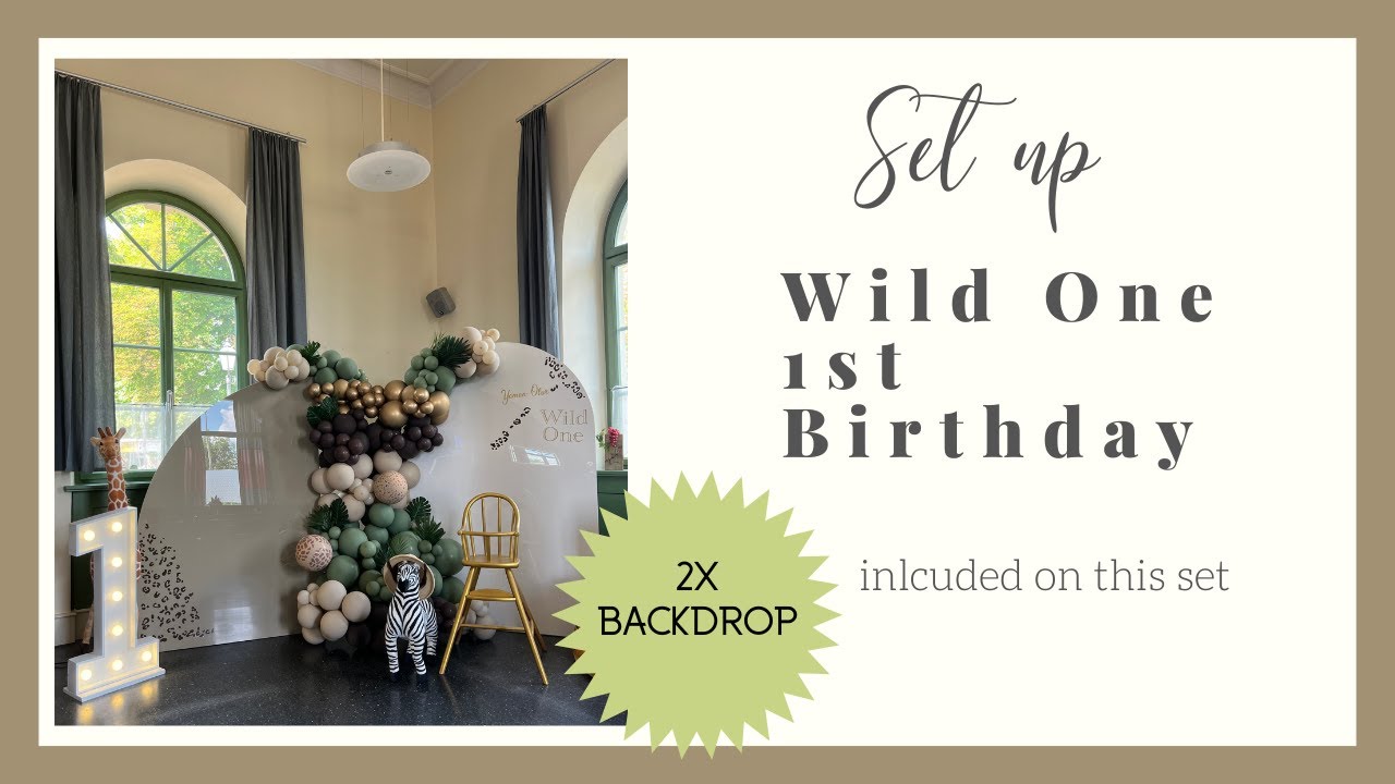 How to make wild One Balloon Backdrop |Two Backdrops|Wild One Baalloon ...