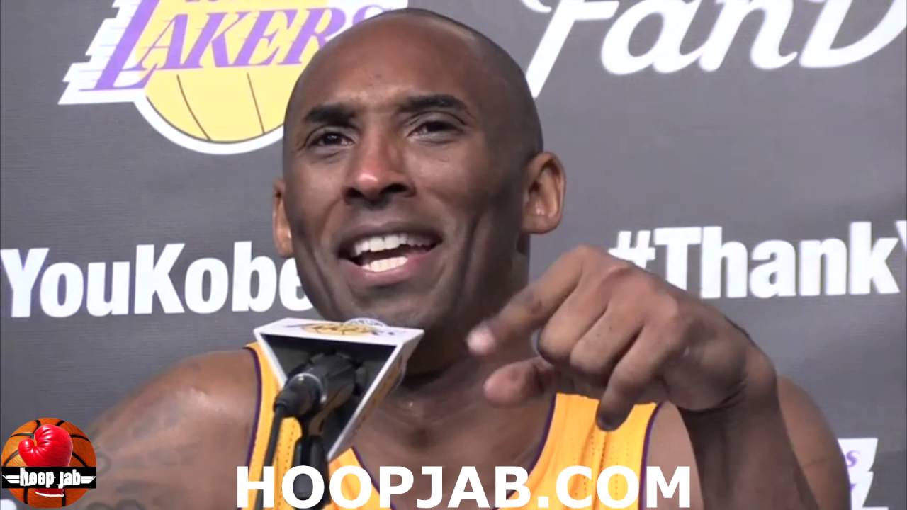 Kobe Bryant's final post game press conference. Los Angeles Lakers ...