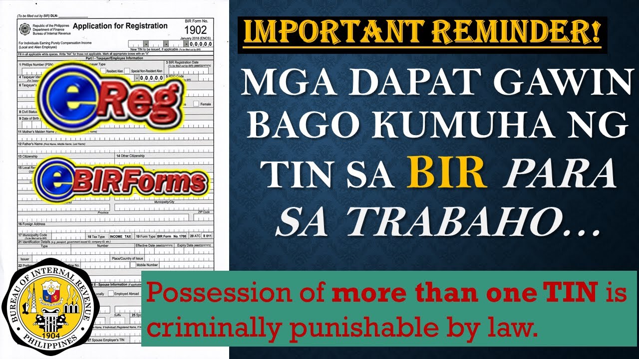 Paano Kumuha Sa BIR Ng TIN Number Para Sa Trabaho HOW To APPLY TIN At paano-kumuha-sa-bir-ng-tin-number-para-sa-trabaho-how-to-apply-tin-at