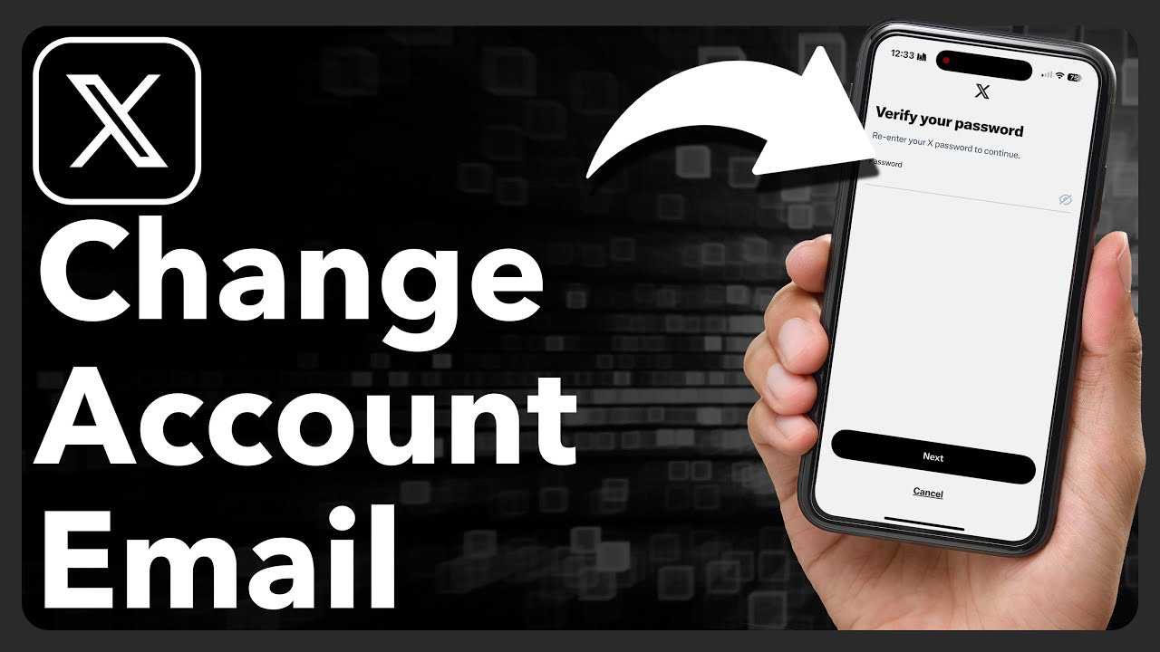 How To Change Email On X Account - YouTube