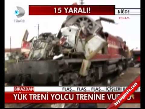 Yük Treni Yolcu Trenine Vurdu - Kanal D Ana Haber Videoları