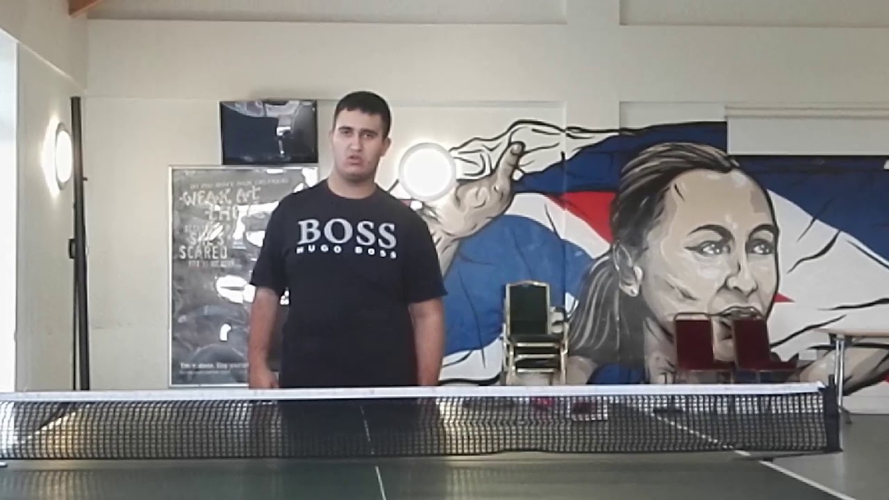 Backhand serve in Table Tennis for beginners - YouTube
