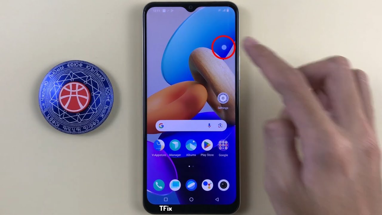 How to show white dot when touching the screen on Vivo Y16 Android 12 ...