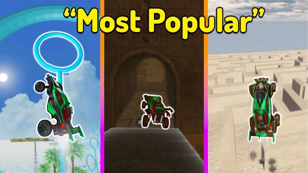 I Played The "Most Popular" Workshop Maps in Rocket League - YouTube