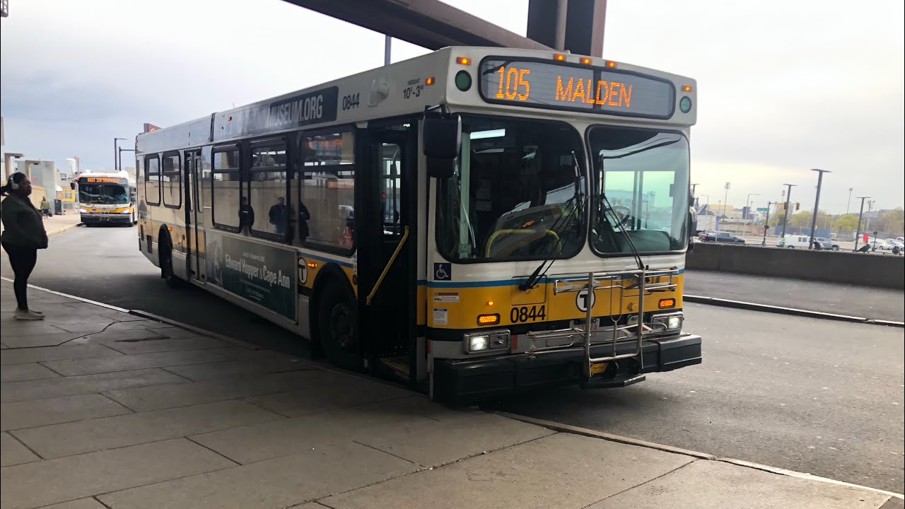 MBTA METROBUS FULL ROUTE 104 )MALDEN CENTER) BUS #0844 - YouTube