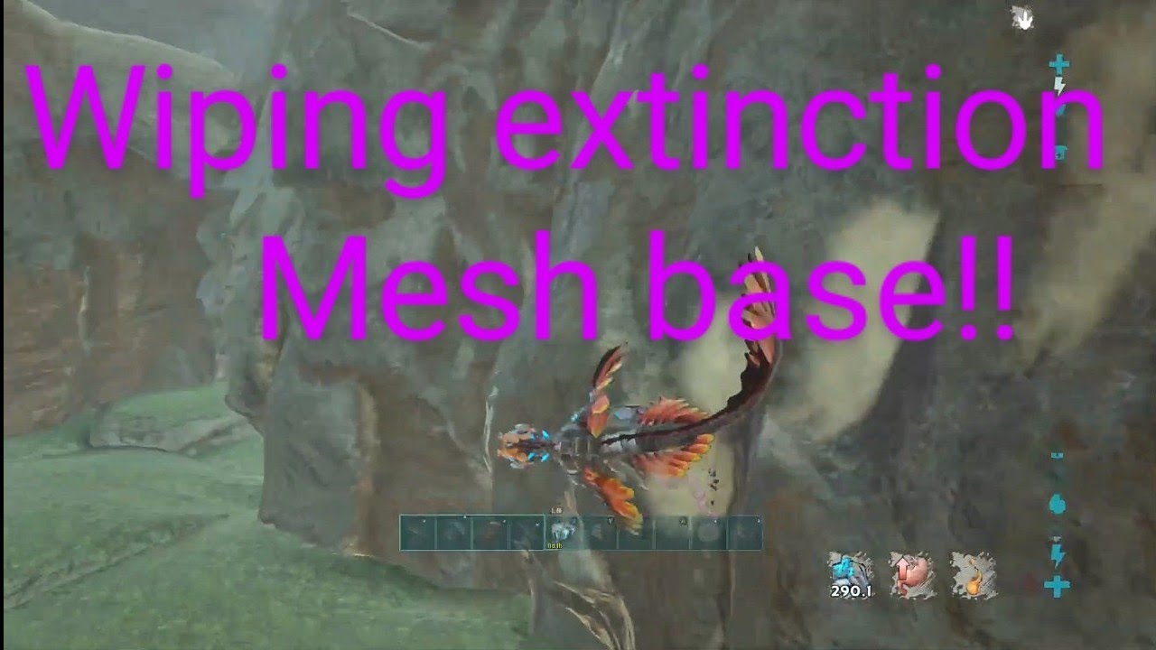 wiping an extinction mesh base !! - YouTube