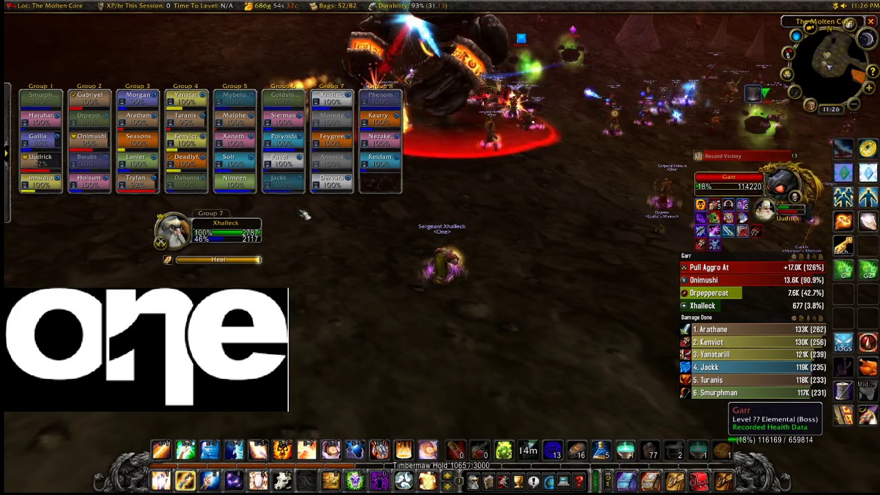 Garr from Molten Core 5-1 - YouTube