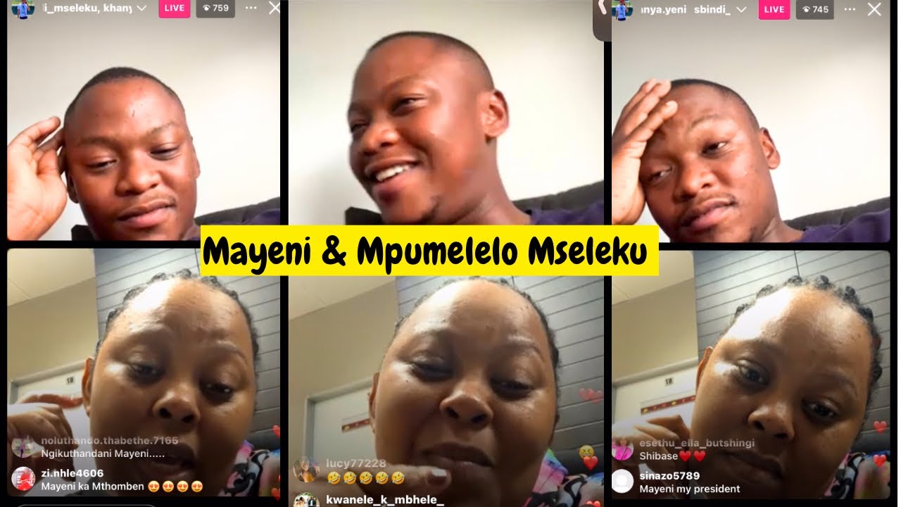 Mayeni Surprised Mpumelelo Mseleku While He was Live & Ignoring Her ...
