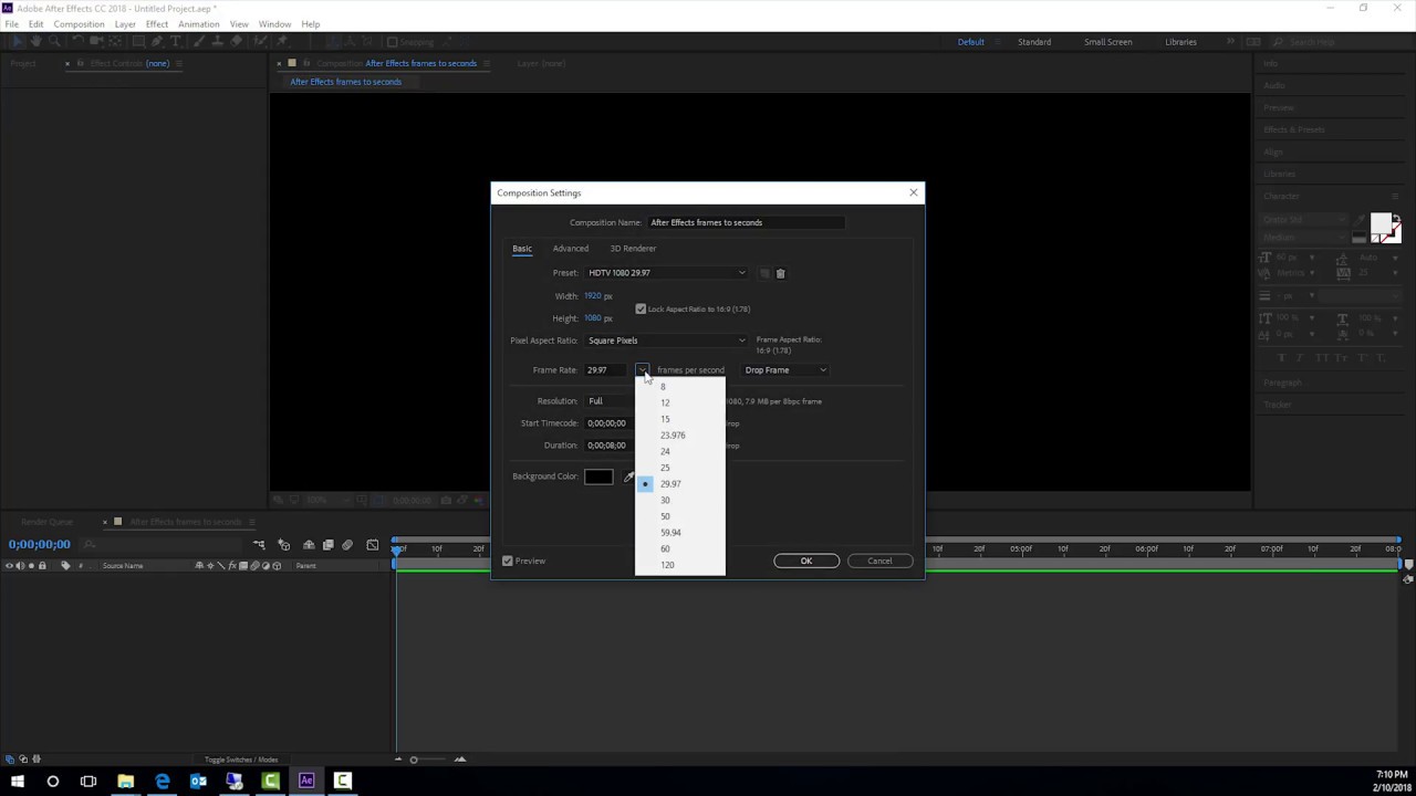 How To Change Frames To Seconds In After Effects YouTube How To Change Frames To Seconds In After Effects YouTube