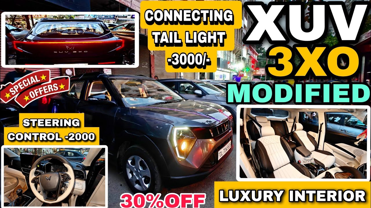 2024 XUV 3XO MX1 Modified XUV 3XO Modification Remote key Alloy wheel ...