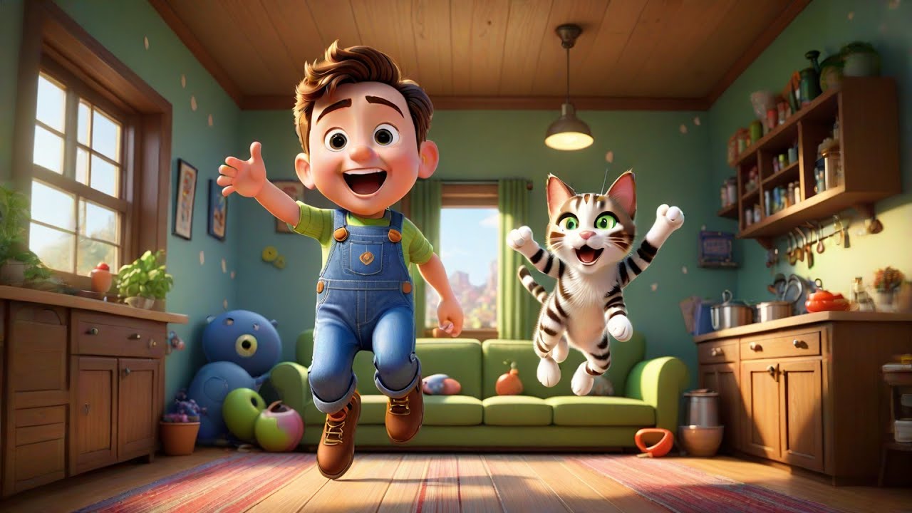 Jumping Beans on the Floor | Fun Movement Song for Kids | Nursery ...