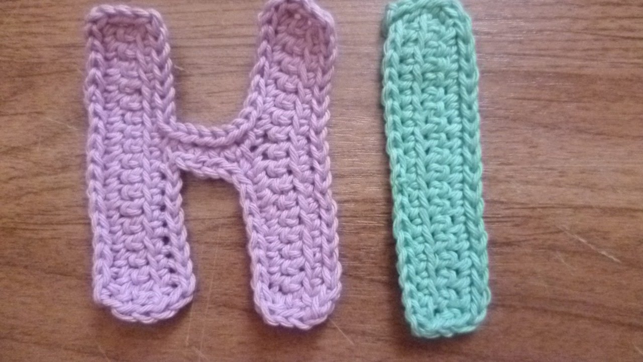 Make a Crochet Alphabet Letter I - DIY Crafts - Guidecentral - YouTube