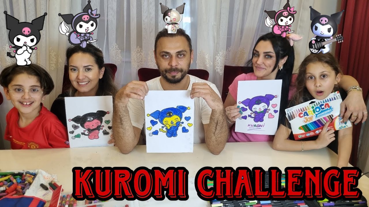 TUBİ İLE KUROMİ BOYAMA CHALLENGE ! - YouTube
