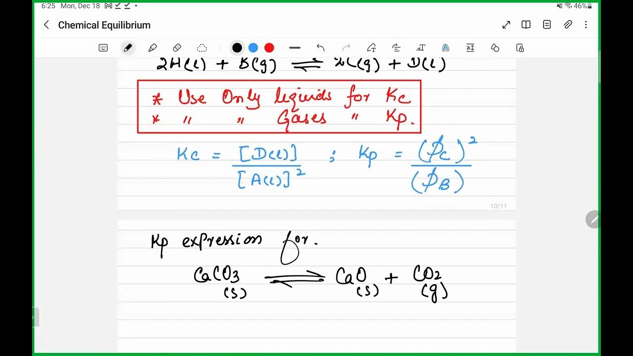 Calculations of Kc/Kp | Chemical Equilibrium 3 | AS Chemistry 9701 ...