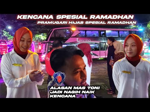 Pramugari Hijab Menyambut Ramadhan dan Wawancara Penumpang Bus Kencana..